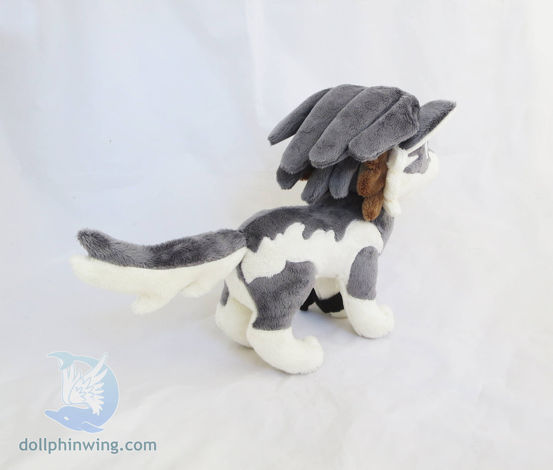 Wolf Plushie Sewing Pattern Add-On Embroidery – Dollphinwing