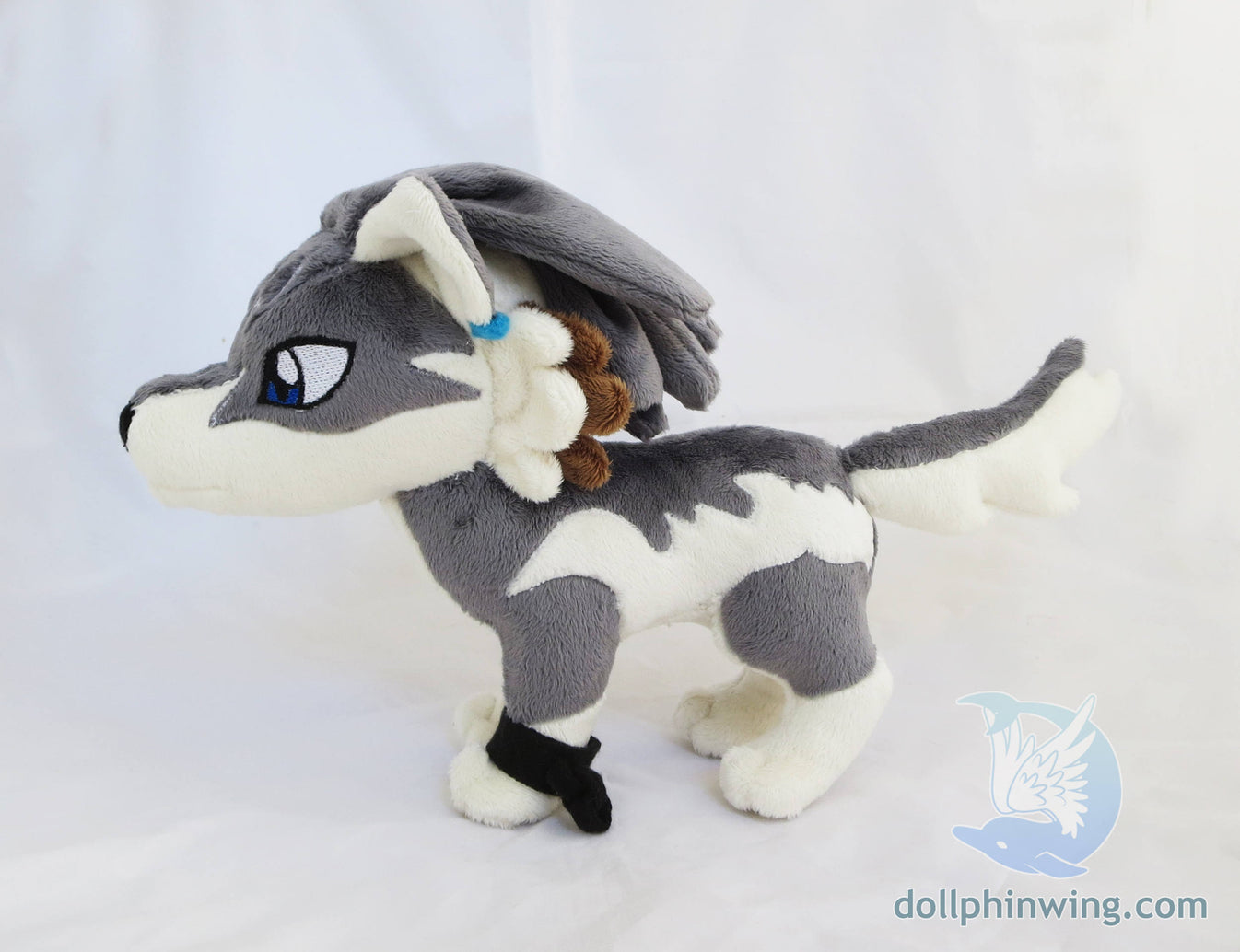 Wolf Plushie Sewing Pattern Add-On Embroidery – Dollphinwing